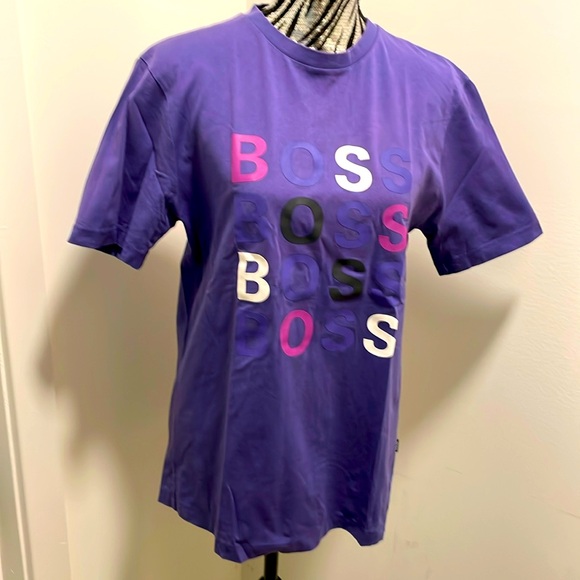 Hugo Boss | Shirts | Boss By Hugo Boss Purple T Shirt Size Large Men ...